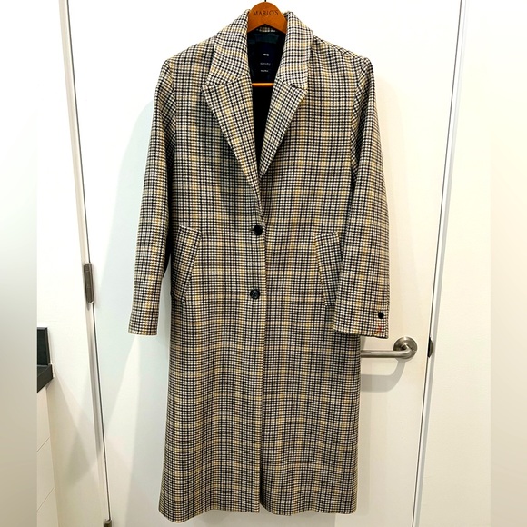 Mango | Jackets & Coats | Mango Mng Italian Wool Houndstooth Coat ...